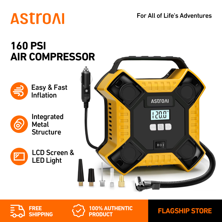 Astroai 160psi Tire Inflator Portable Air Compressor Electric Air Pump