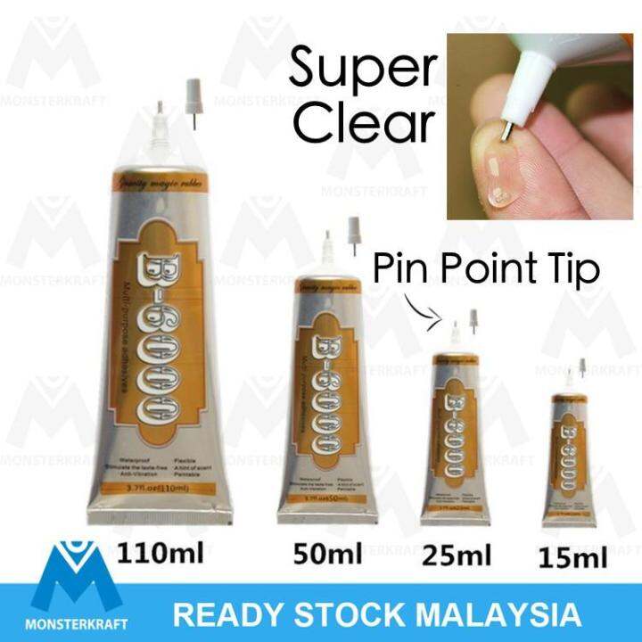 Adhesive Glue with Pin Point Tip, B6000 / B-6000, Clear | Lazada