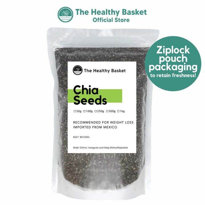 Healthy Basket Organic Chia Seeds 1kg (Wholesale Pack) | Lazada PH