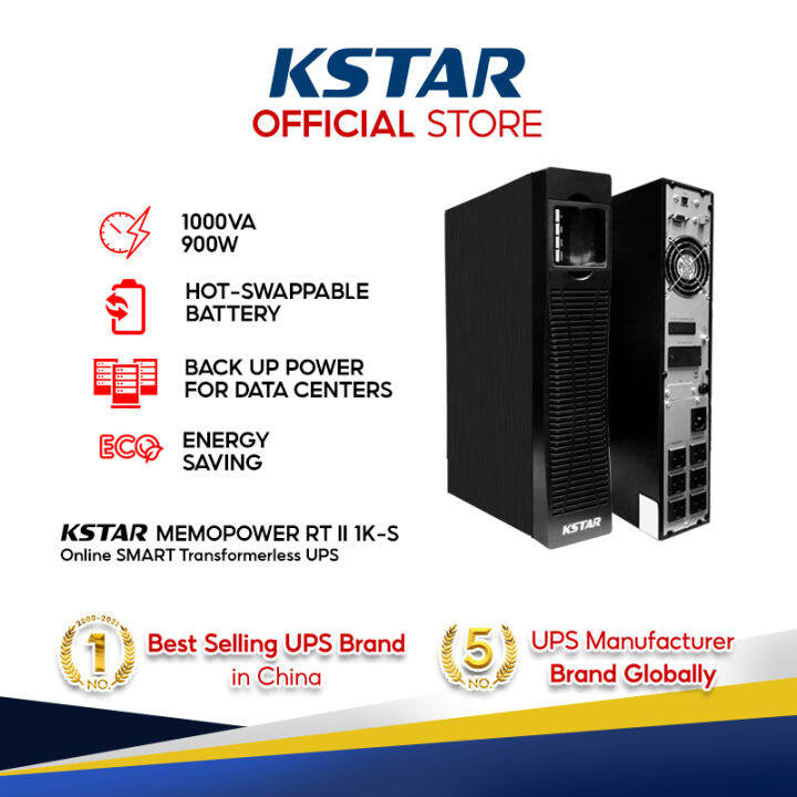 KStar On-Line UPS 1000VA-900W Uninterruptible Power Supply, MP RT 1K-S ...