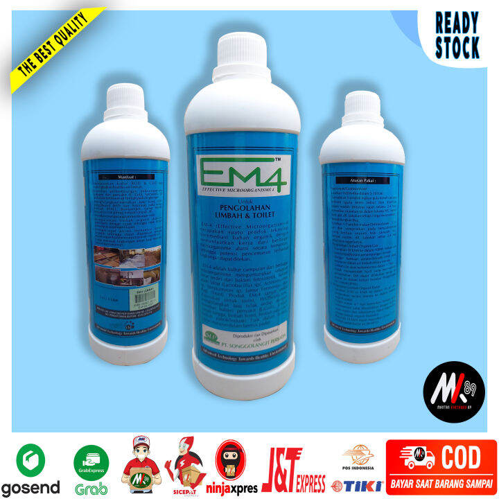 EM4 Pengolahan Limbah Padat Cair Dan Toilet Original 1 Liter COD ...