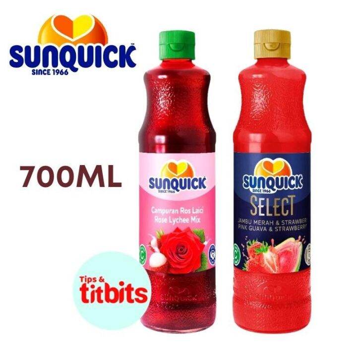 ( Sunquick 700ml ) Pink Guava&Strawberry/Rose&Lychee | Lazada Singapore