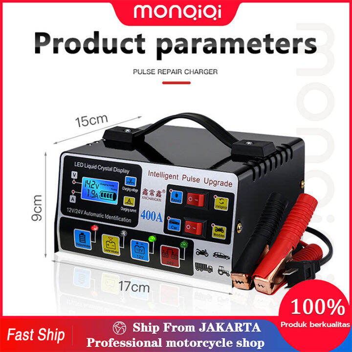 Charger AKI Portable Mobil Motor Automatic Smart Intelligent Chip 12V ...