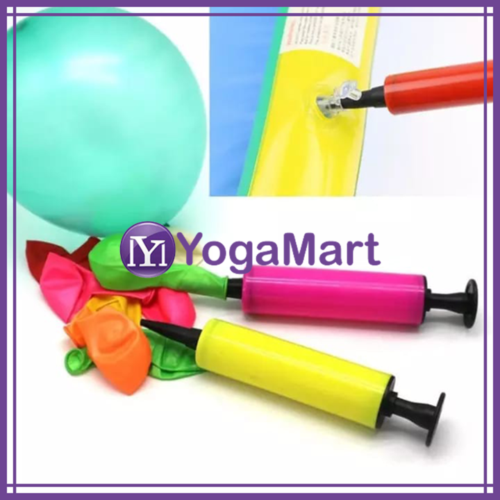 YM Pompa Balon Tangan Mini Manual Alat Pompa Tiup Angin Balloon Bola ...