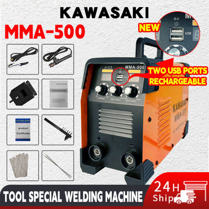 New KAWASAKI MMA-500 Portable IGBT Inverter Welding Machine Two USB ...