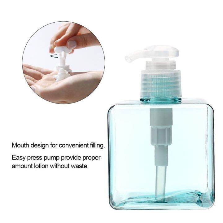 PROS [250ML/450ML] Soap Dispenser Portable Refillable Travel Hand Pump ...