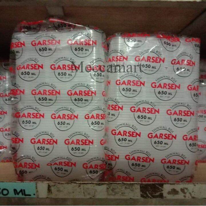 Food Container Box Tempat Makanan Plastik Thinwall Polos GARSEN uk: 650 ...
