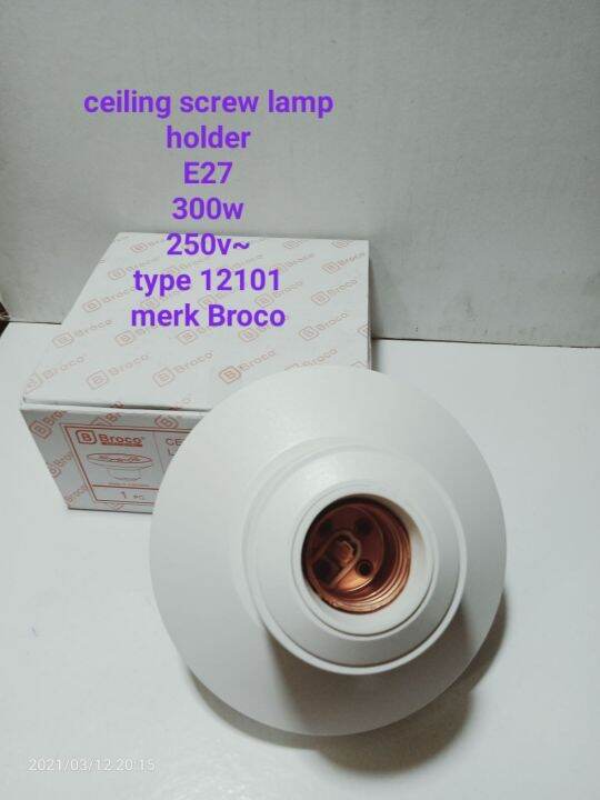 Fitting Plafon Bulat Besar Broco 12101 / Fitting Plafon BROCO LUX SNI ...