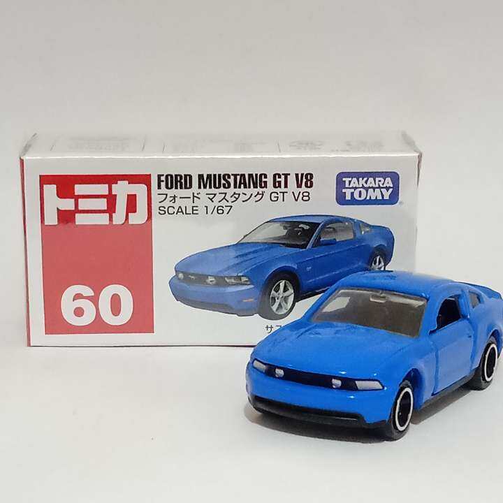 Tomica No 60 Ford Mustang GT V8 biru Takara Tomy Diecast mobil Sport ...