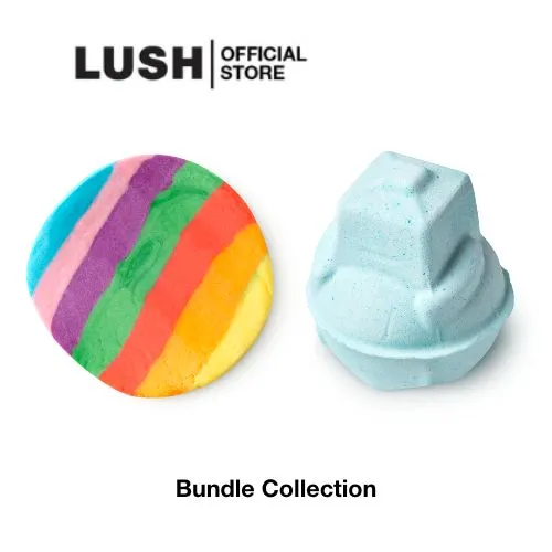 LUSH ICKLE BABY BOT BATH BOMB AND RAINBOW FUN บาธบอมบ์และสบู่ดินน้ำมัน ...
