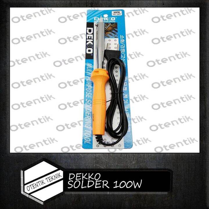 DEKKO SOLDERING IRON 100W - DEKO SOLDER 100 W - SOLDER DEKO 100WATT ...