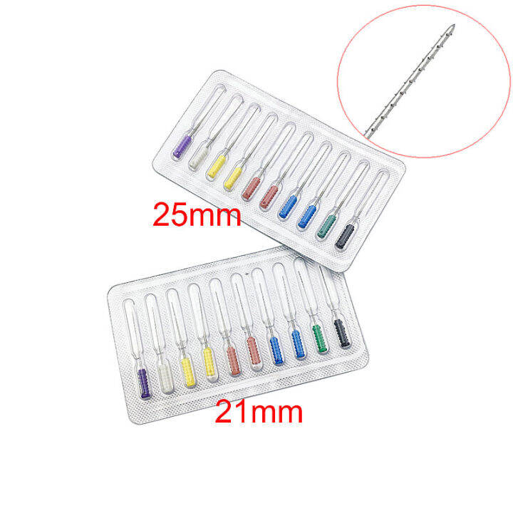 10Pcs/pack Dental Root Canal Cleaning Barbed Broaches | Lazada PH