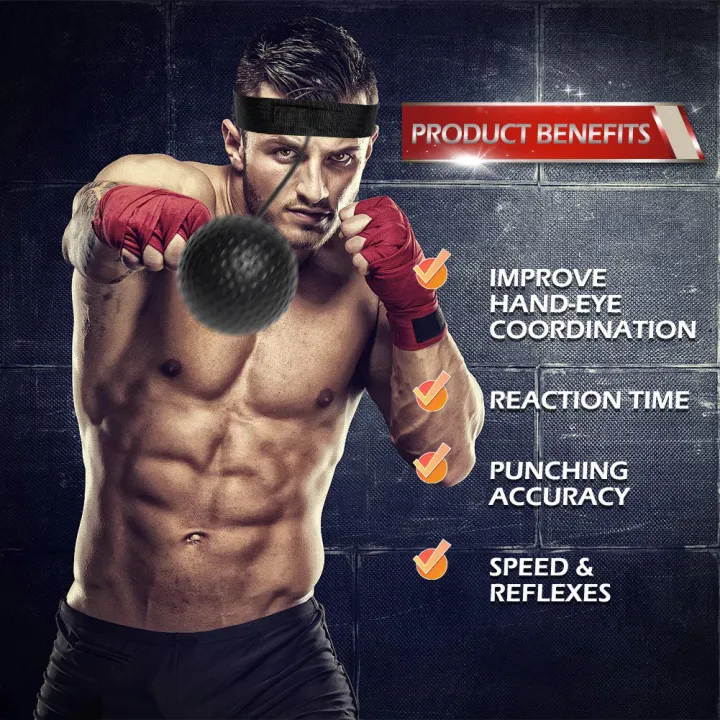 Boxing Reflex Ball Family Pack Plus with Cotton Headband 3 Boxing ...