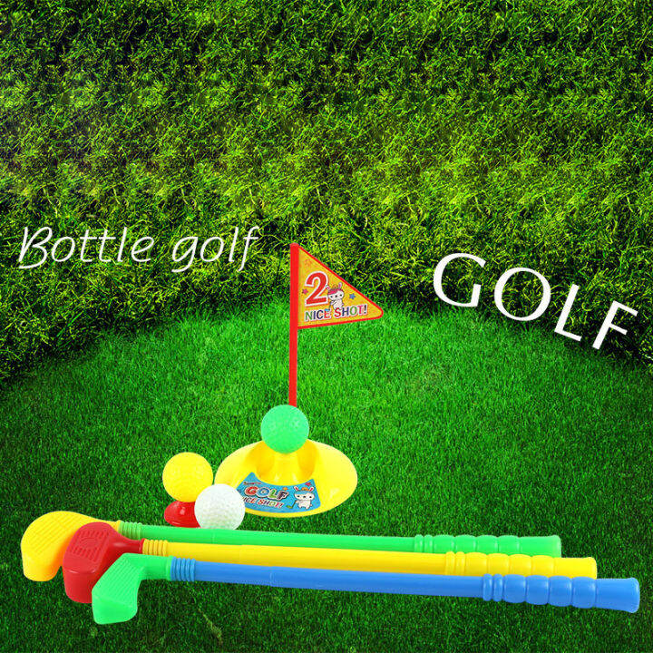 ZHAN Golf Putter Set Kids Plastic Golf Outdoor Game Kit Club Caddy Ball ...