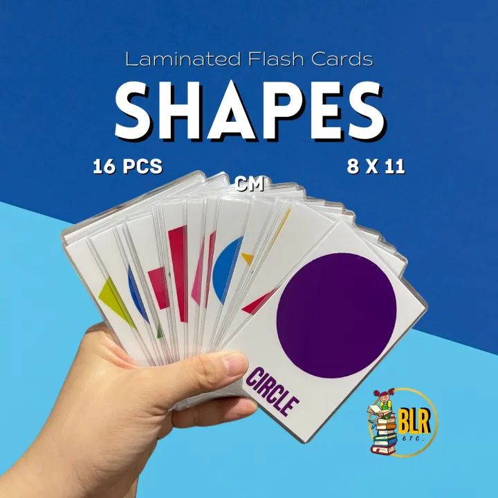 Flash Card Shapes Laminated Size 8x11cm | Lazada PH