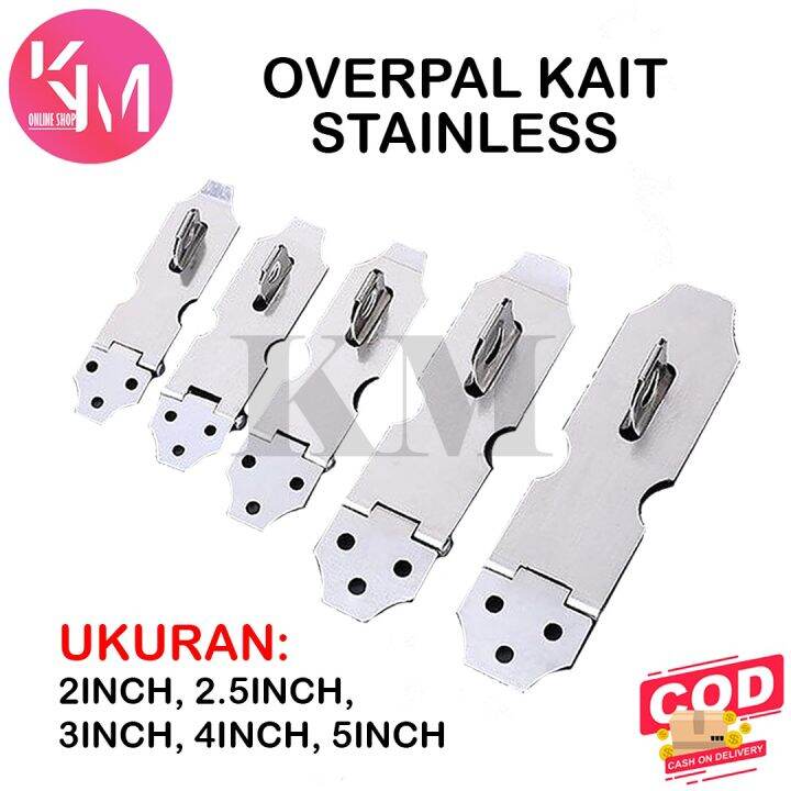 Grendel Overpall tempat gembok pintu staples / hasps uk 2/2.5/3/4/5 ...