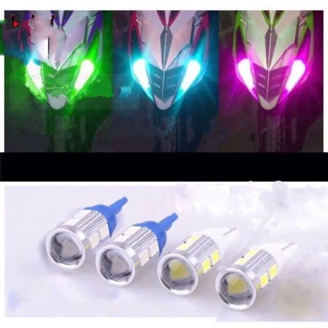 CZJ Motorcycle LED Light Park Light Pair Peanut Bulb (WHITE) | Lazada PH