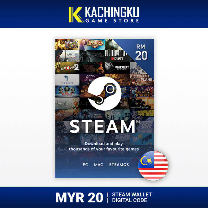 Steam Wallet Code MALAYSIA / MY - RM20 | Lazada