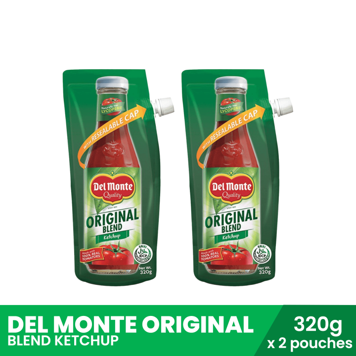 DEL MONTE Original Blend Ketchup 320g x 2 Pouches, ketchup squeeze pack ...