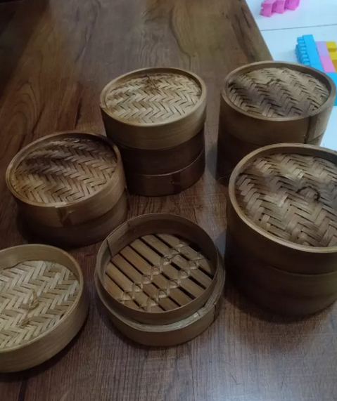 WADAH DIMSUM TEMPAT DIMSUM PEMANAS DIMSUM PENGUKUS BAMBU BULAT Klakat ...