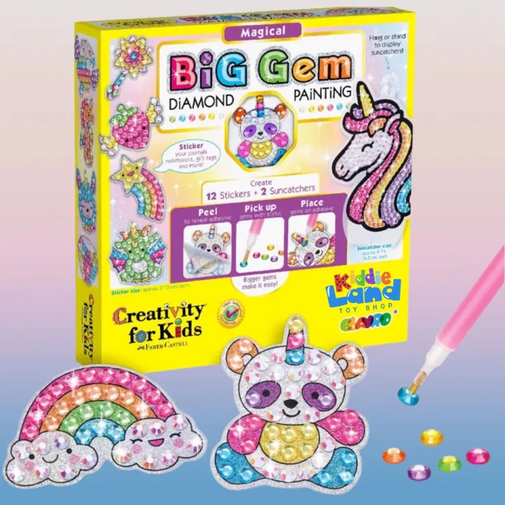 Original Magical Big Gem Diamond painting Kids toys educational toys ...