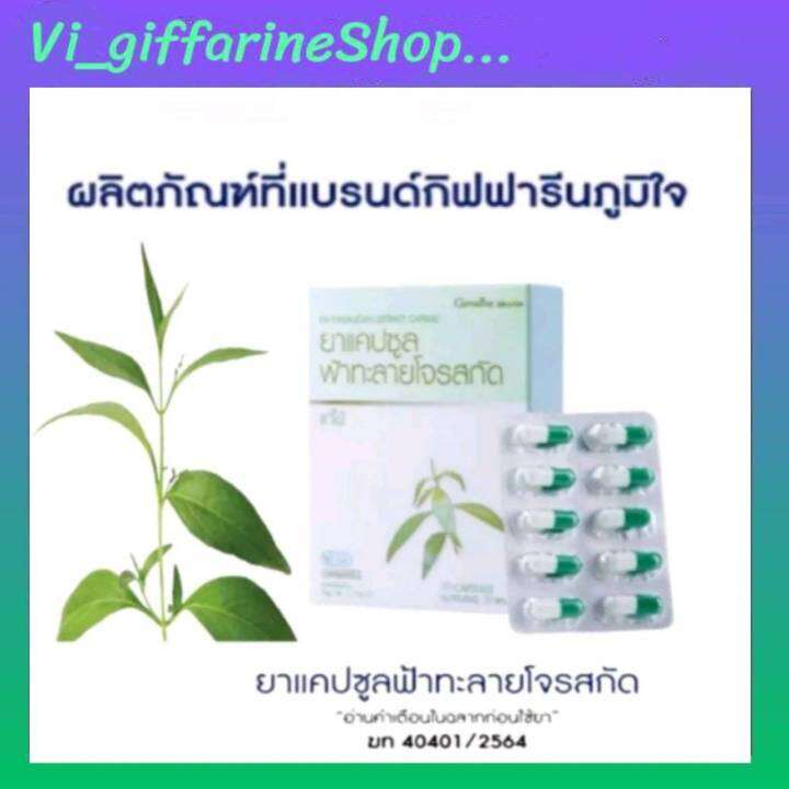 ฟ้าทะลายโจร ฟ้าทลายโจร สกัดแคปซูล สุดคุ้ม 2 กล่องเพียง 350 บาท กิฟฟารีน เลขทะเบียนที่ G798/59 ...