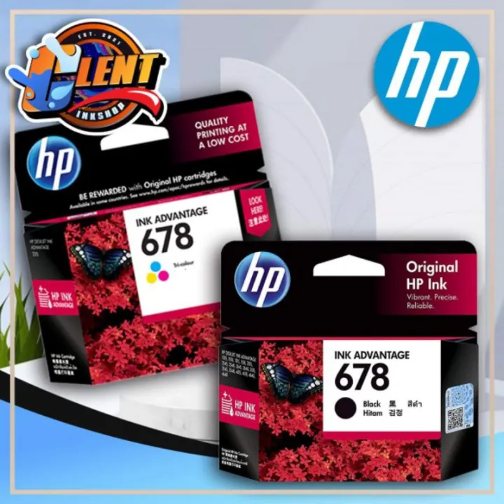 Hp deskjet ink cartridge 678bk and 678 colored | Lazada PH