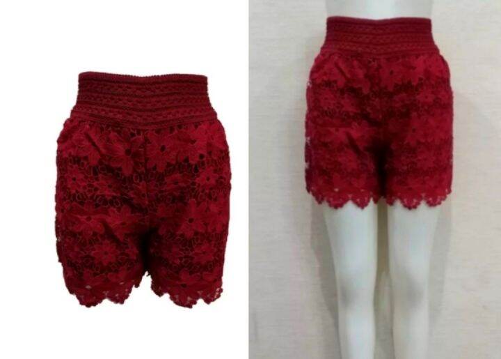FREE SIZE Lace Short Full Garterize (fit to small up to large) | Lazada PH