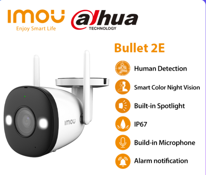 Dahua imou 1080P Wi-Fi Full Color Camera Dual Antenna Outdoor IP67 ...