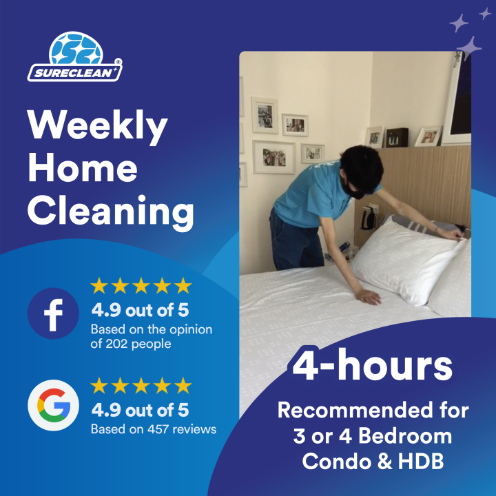 [Sureclean] 4-hour House Cleaning Housekeeping Services | Recommended ...
