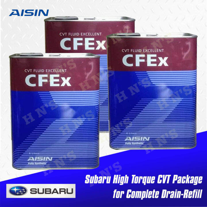 Subaru High Torque CVT Fluid Package ( Complete Drain ) using Aisin ...