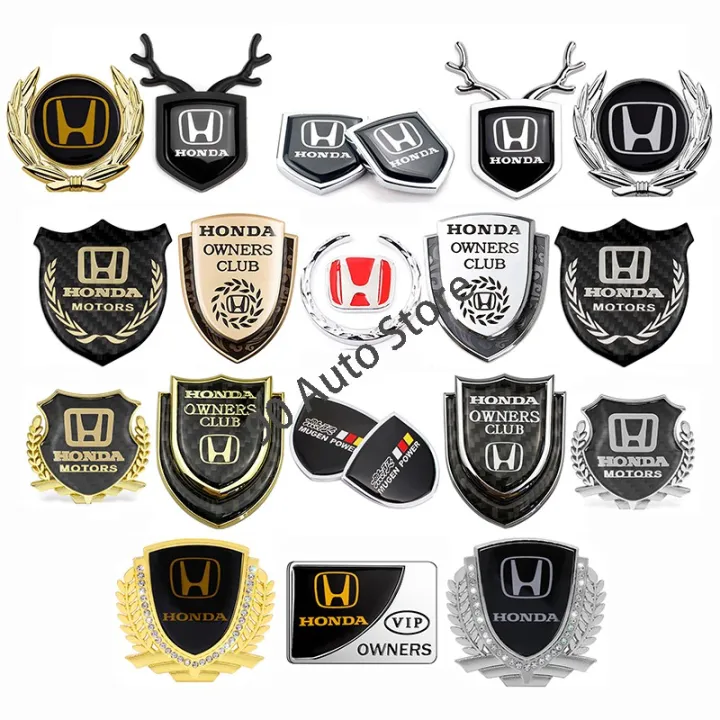 Modified Shield Carbon Fiber Car Body Sticker Auto Window Rear Emblem ...