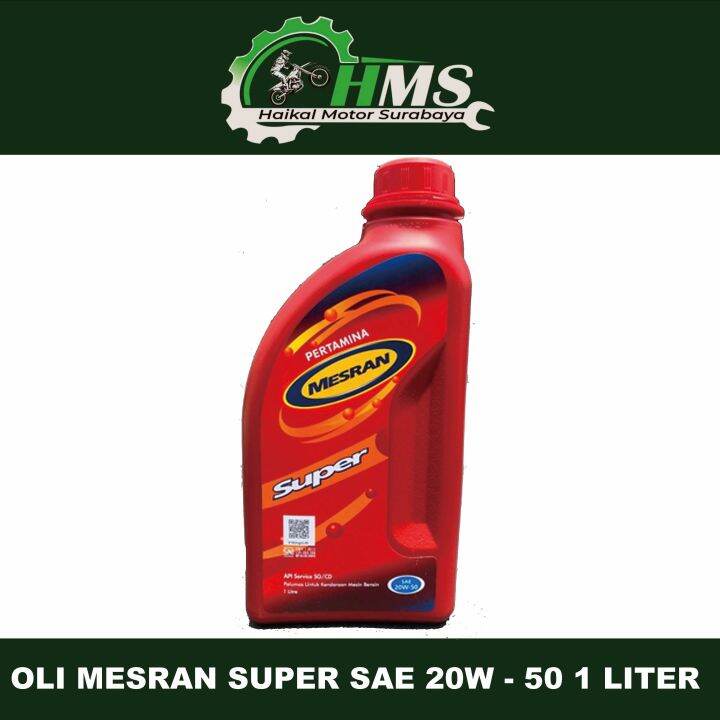 OLI MESRAN SUPER 1 liter- OLI MESIN PERTAMINA MESRAN SUPER SAE 20W-50 ...