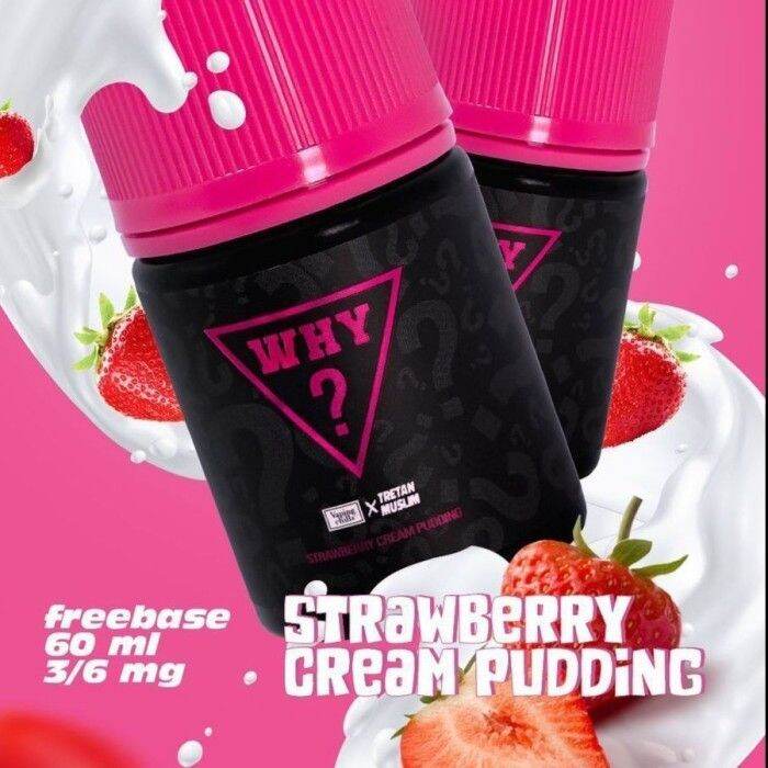 WHY V2 Strawberry Cream Pudding 60ML by Tretan Muslim x VC - Liquid ...