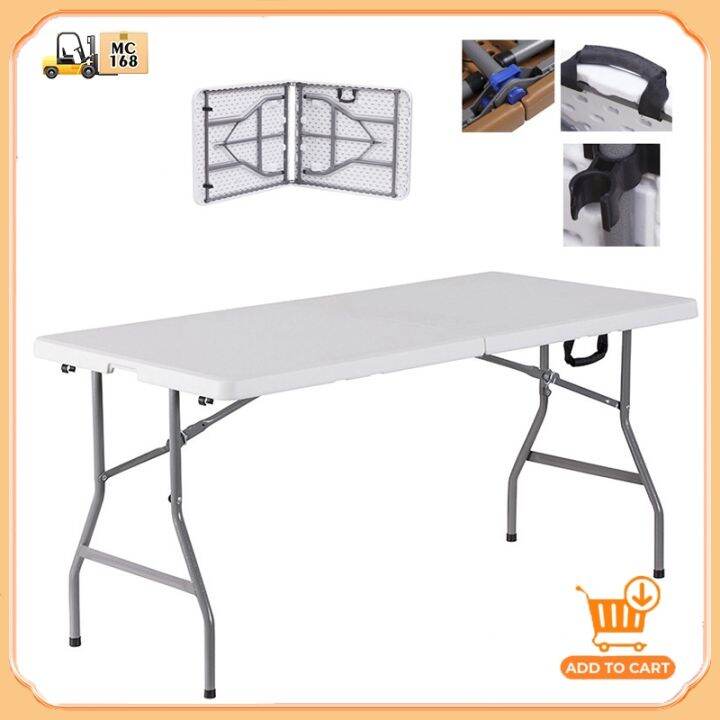【COD5】 Heavy Duty Folding Table 6ft Half Folding Table Simple Table ...