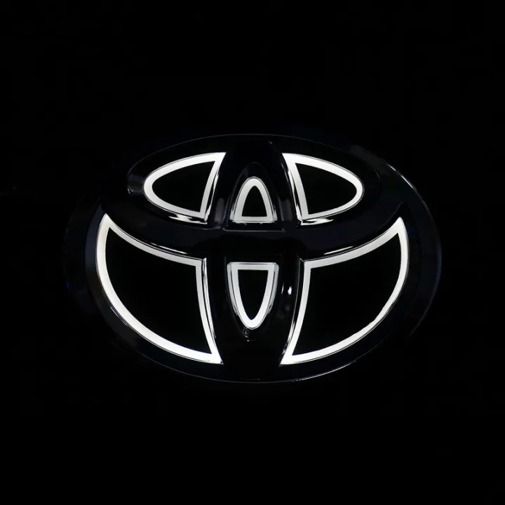 LED Toyota Logo LED Light Car Emblems Front Rear Bumper Modified Badge ...
