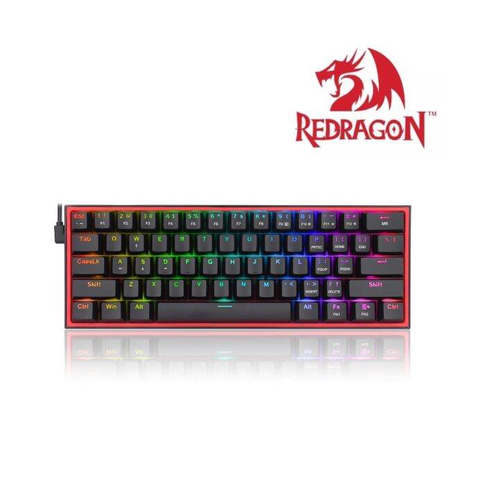 REDRAGON K617-RGB FIZZ RGB WIRED MECHANICAL GAMING KEYBOARD (BLACK ...