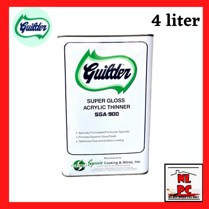 GUILDER SUPER GLOSS ACRYLIC THINNER 4L | Lazada PH