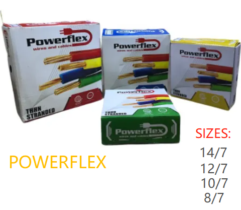 THHN Wire STRANDED POWERFLEX #14 (2.0mm2) #12 (3.5mm2) PER BOX | Lazada PH