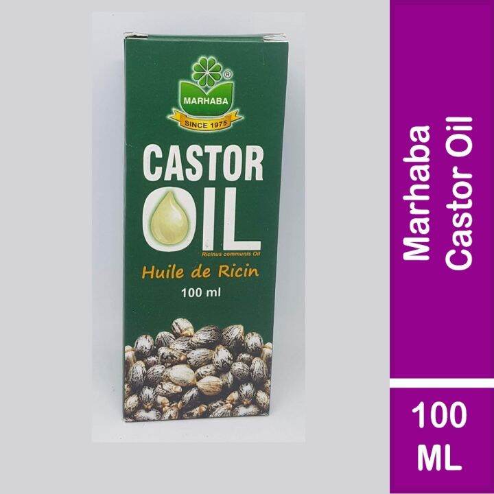 Marhaba Castor Oil (Multipurpose Vegetable Oil, Roghan Arandi) 100ml ...