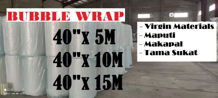 Bubble Wrap Clear 40" height ( high Quality) | Lazada PH