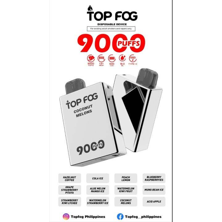 fog 9k puffs disposable rechargeable dispo | Lazada PH