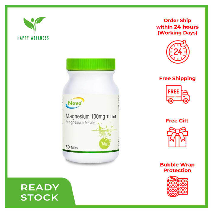 Nova Magnesium 100mg Tablet 60s | Lazada