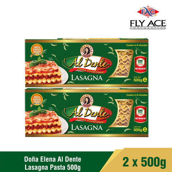 Doña Elena Al Dente Lasagna Pasta 500g x 2 | Lazada PH