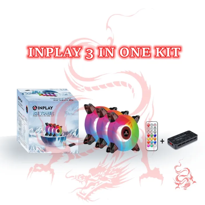 Useful INPLAY ICE TOWER 3 IN ONE KIT COOLING FAN 120MM RGB COOLER For ...