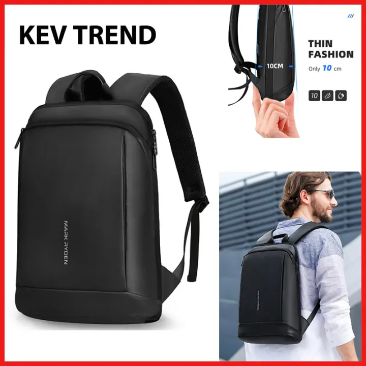 Kev Trend Mark Ryden Slim Laptop Backpack Men Thin Back Pack 15.6 Inch ...