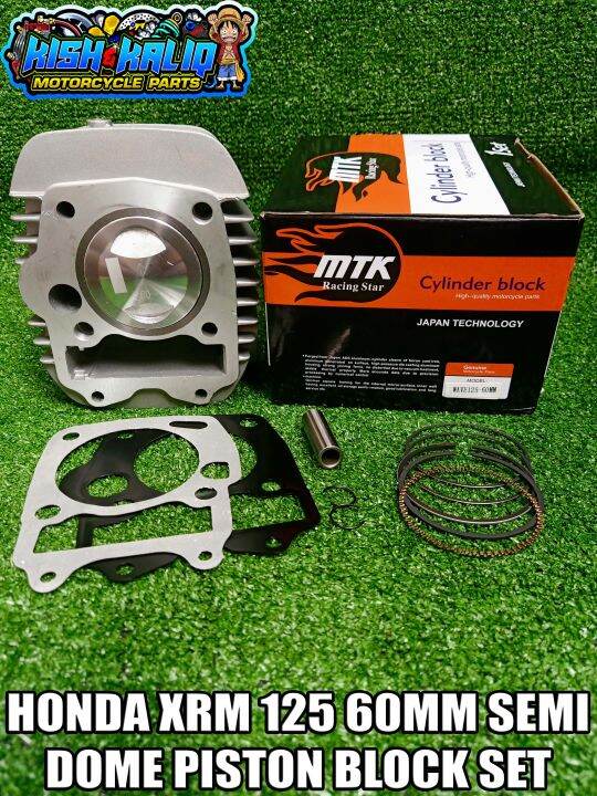 HONDA XRM 125 60MM SEMI DOME PISTON CYLINDER BLOCK SET | Lazada PH
