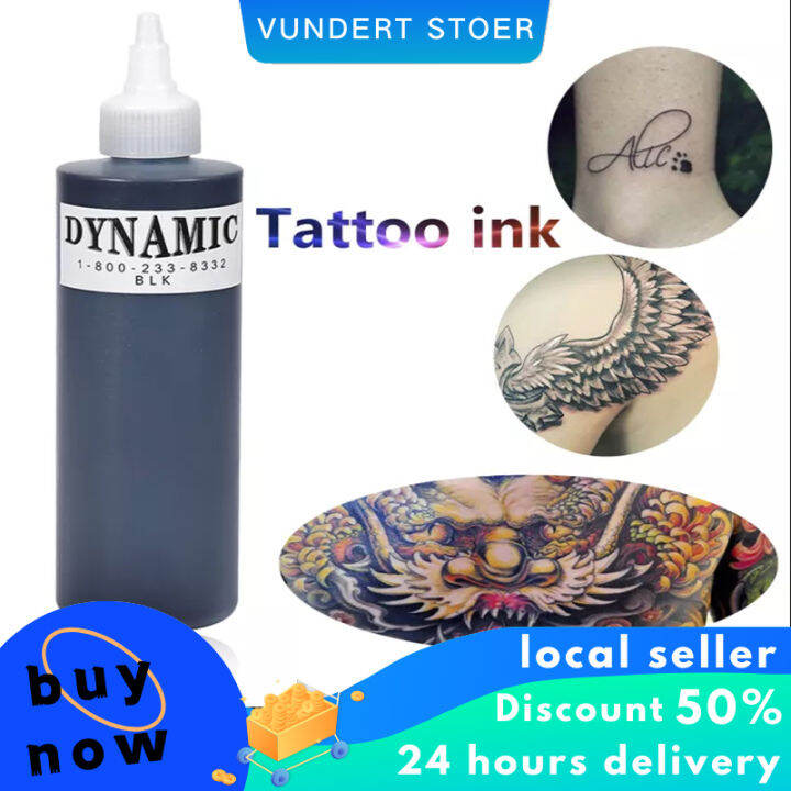 Tattoo Ink Set Body Paint Pigment Semi-Pernament Makeup Monochrome Inks ...