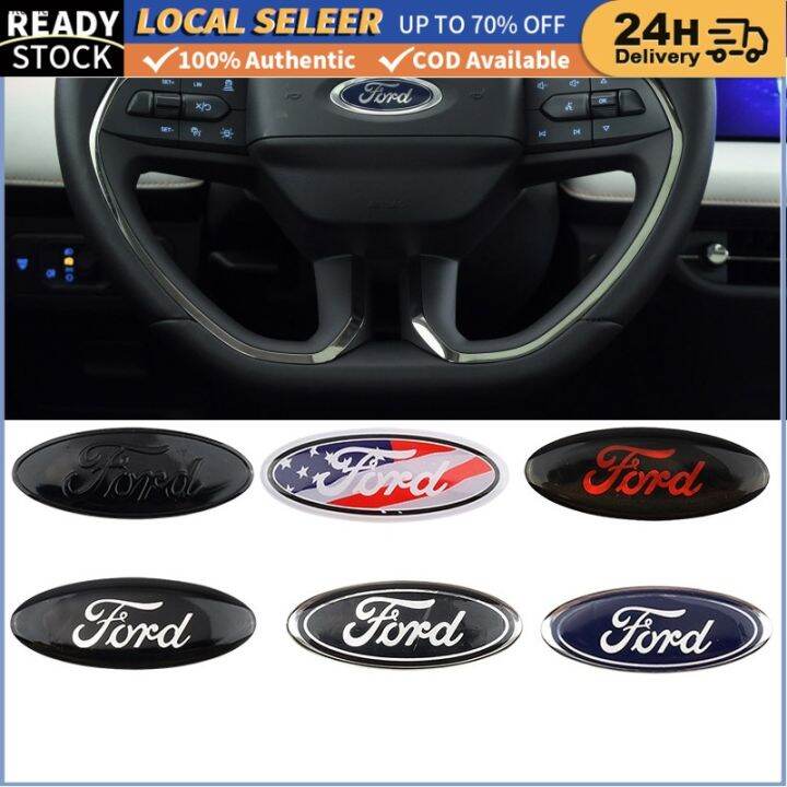 Ford emblem Sticker for Steering Wheel ABS 58x22mm for Edge Explorer ...