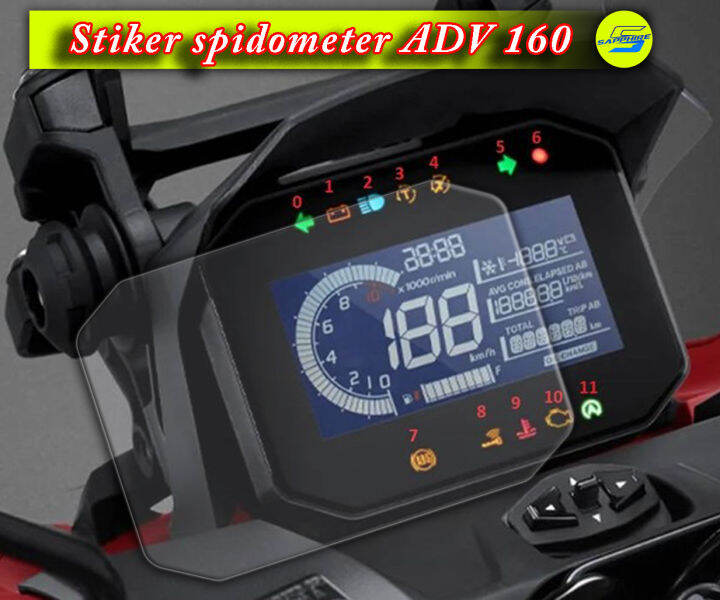 Sticker Antigores Spidometer ADV 160 Stiker Speedo Meter ADV160 ORACAL ...